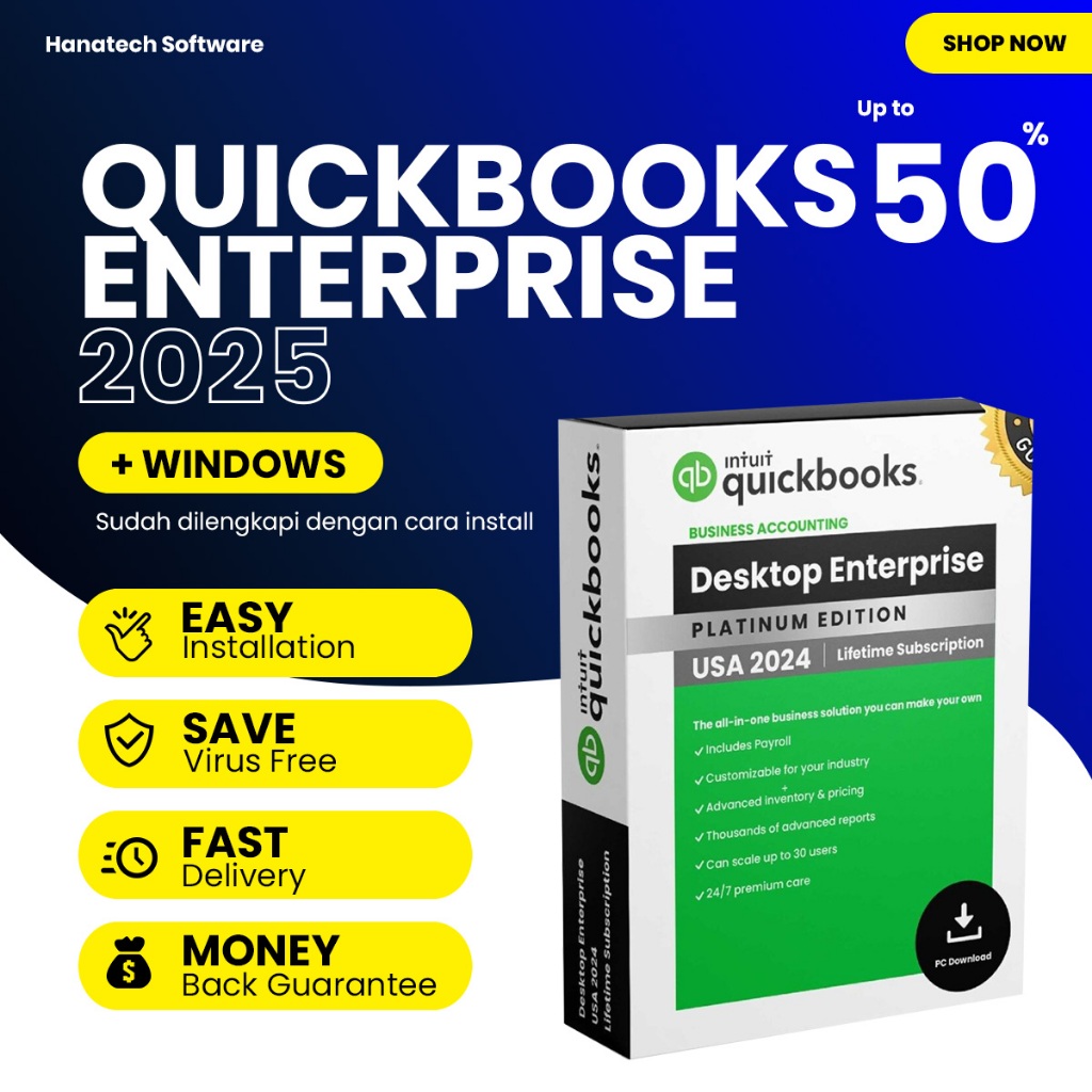 Jual Intuit QuickBooks Enterprise 2024 [WIN] | Shopee Indonesia