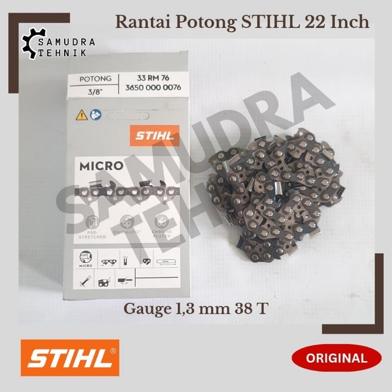 Jual RANTAI STIHL POTONG 38 MATA BAR 22 INCH 33 RM 76 SENSO CHAINSAW CHINA MAESTRO 5200-5800 ...