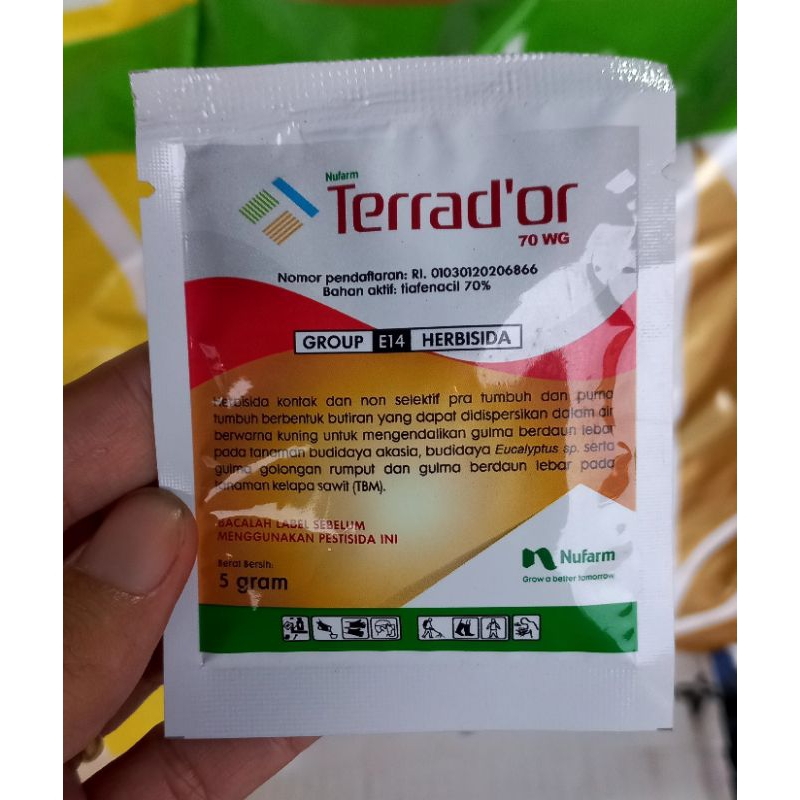Jual Herbisida Terrador 70 WG Kemasan 5 Gram Basmi Gulma Membandel ...
