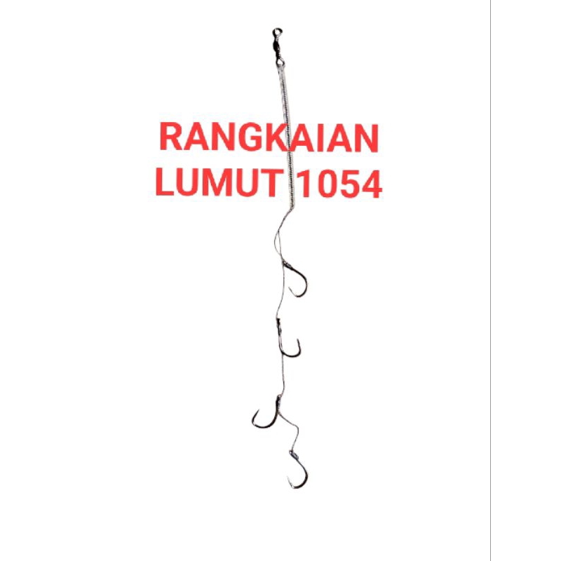 Jual Rangkaian Lumut kail 1054 halus pancing ikan nila 4 mata kail ...