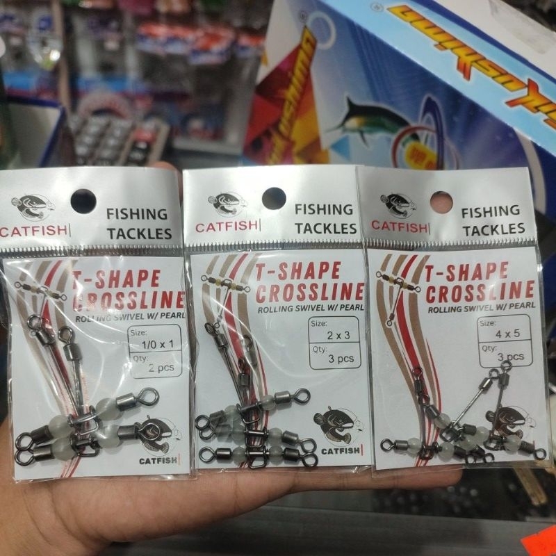 Jual T Shape Crosline Roling Swivel w/Pearl | Shopee Indonesia