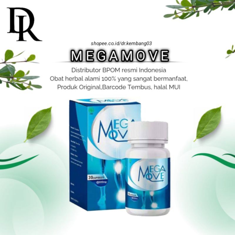 Jual Megamove Original Obat Herbal Atasi Nyeri Sendi Tulang Rematik 100% Original mega move ...