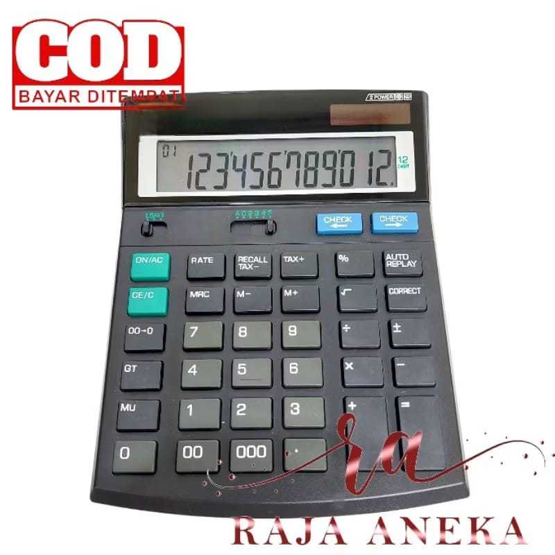 Jual KALKULATOR SDC 666N CALCULATOR CEK ULANG 12 DIGIT JUMBO 000 NOL TIGA CALCULATOR 666 N CT ...