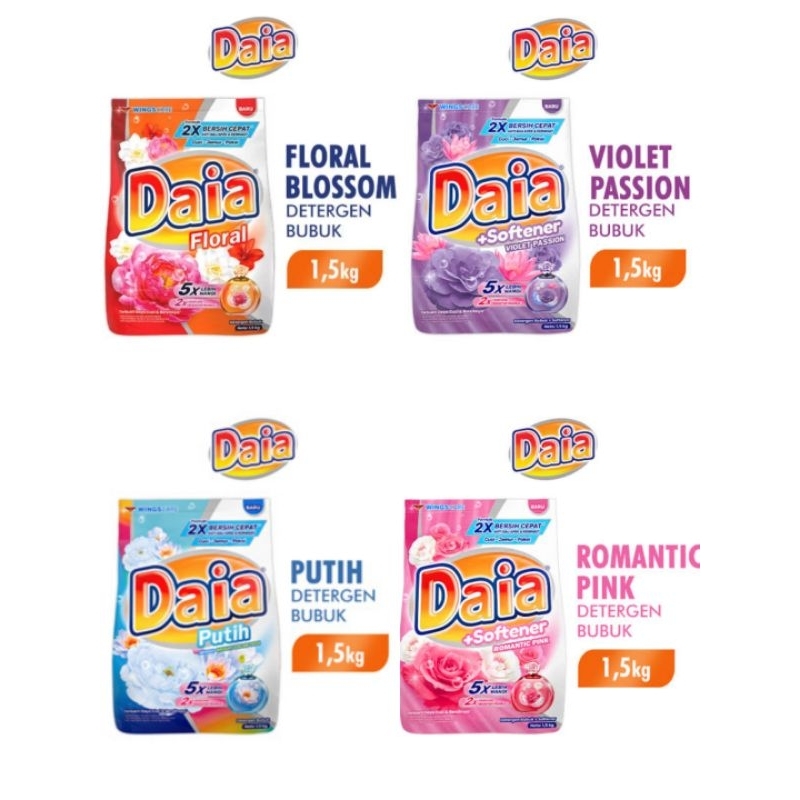 Jual Daia Detergen Bubuk 1,5 Kg | Shopee Indonesia