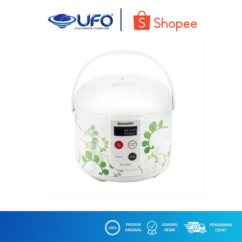 Jual SHARP RICE COOKER GREEN KST18TLGR | Shopee Indonesia