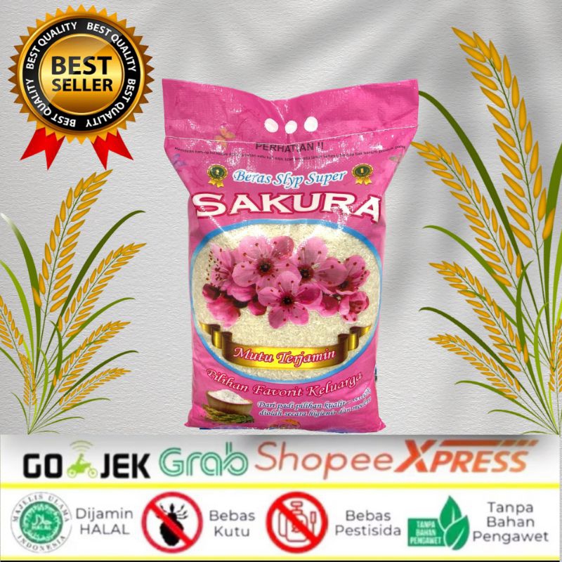 Jual Beras Cap Sakura 5 Kg/ 10 Kg/ 15 Kg/ 20 Kg Premium Termurah ...