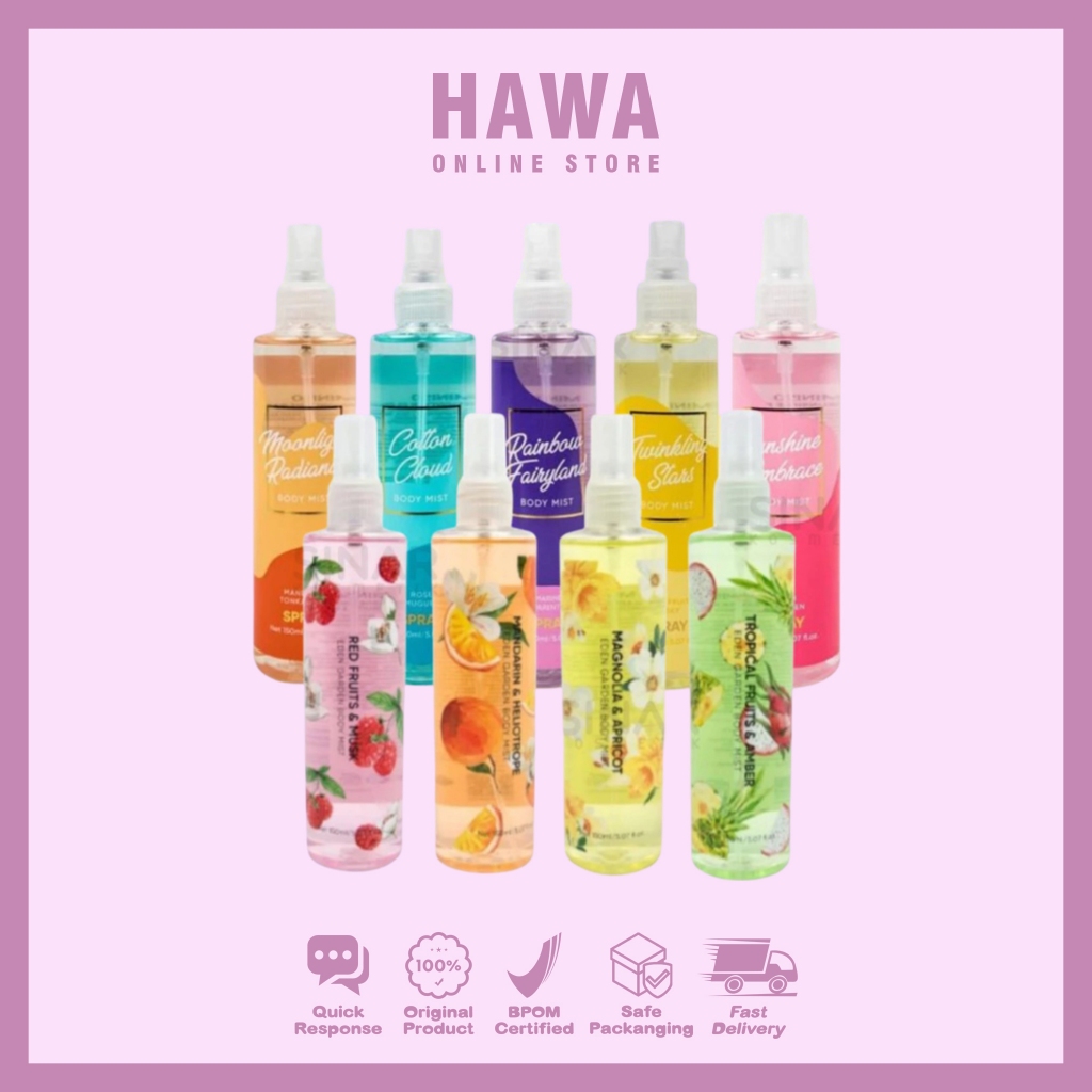 Jual MINISO Body Mist 150ml Eau de Body Spray Series Parfum Spray ...