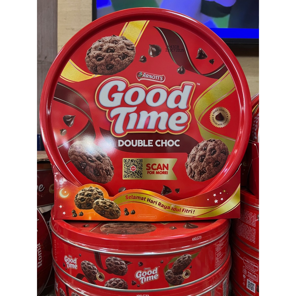 Jual Arnotts Good Time Double Choc Kaleng 256 gr | Shopee Indonesia