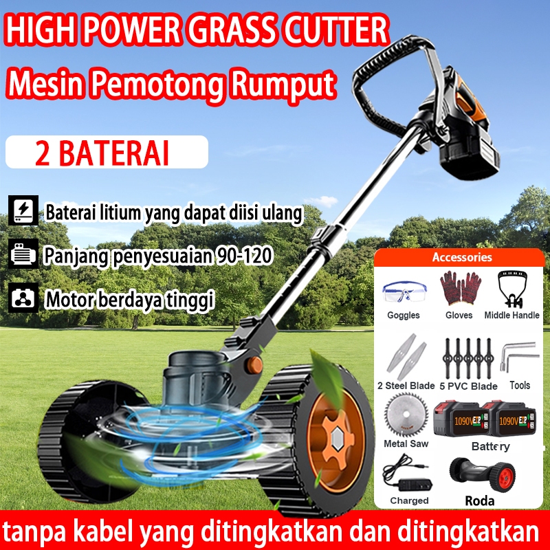 Jual Mesin pemotong rumput 1090V/588V /288V Mesin potong rumput baterai ...