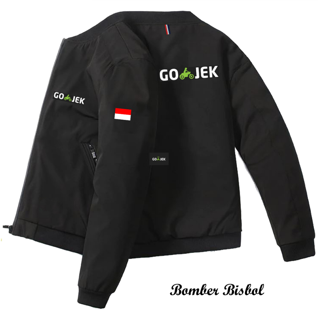 Jual Jaket Parasut Gojek Terbaru / Jaket Windbreaker Kupluk Gojek ...