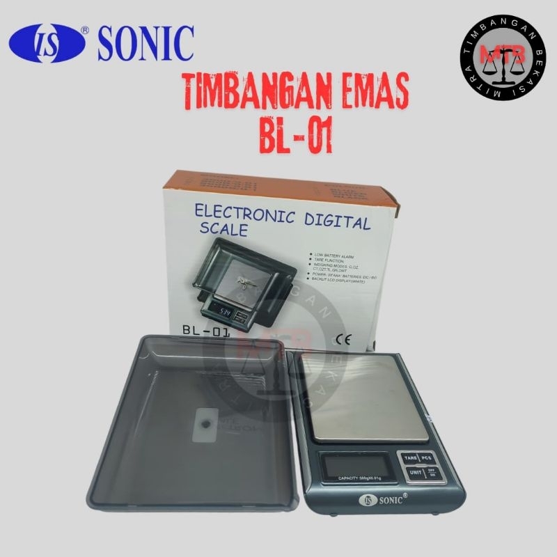 Jual Timbangan emas digital sonic BL-01/ pocket scale sonic BL0-01 ...