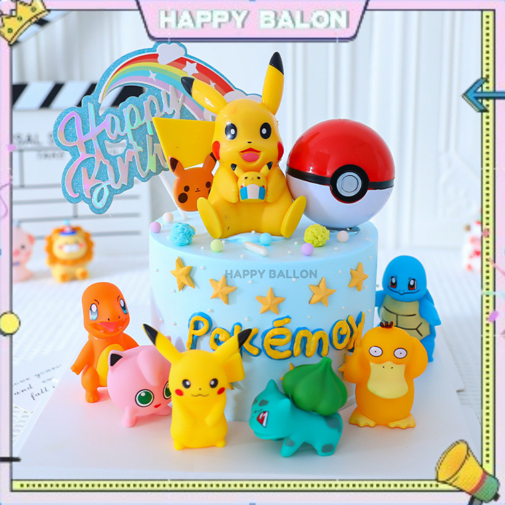 Jual Topper Kue Hiasan Dekorasi Ulang Tahun Tema Pokemon Karakter ...