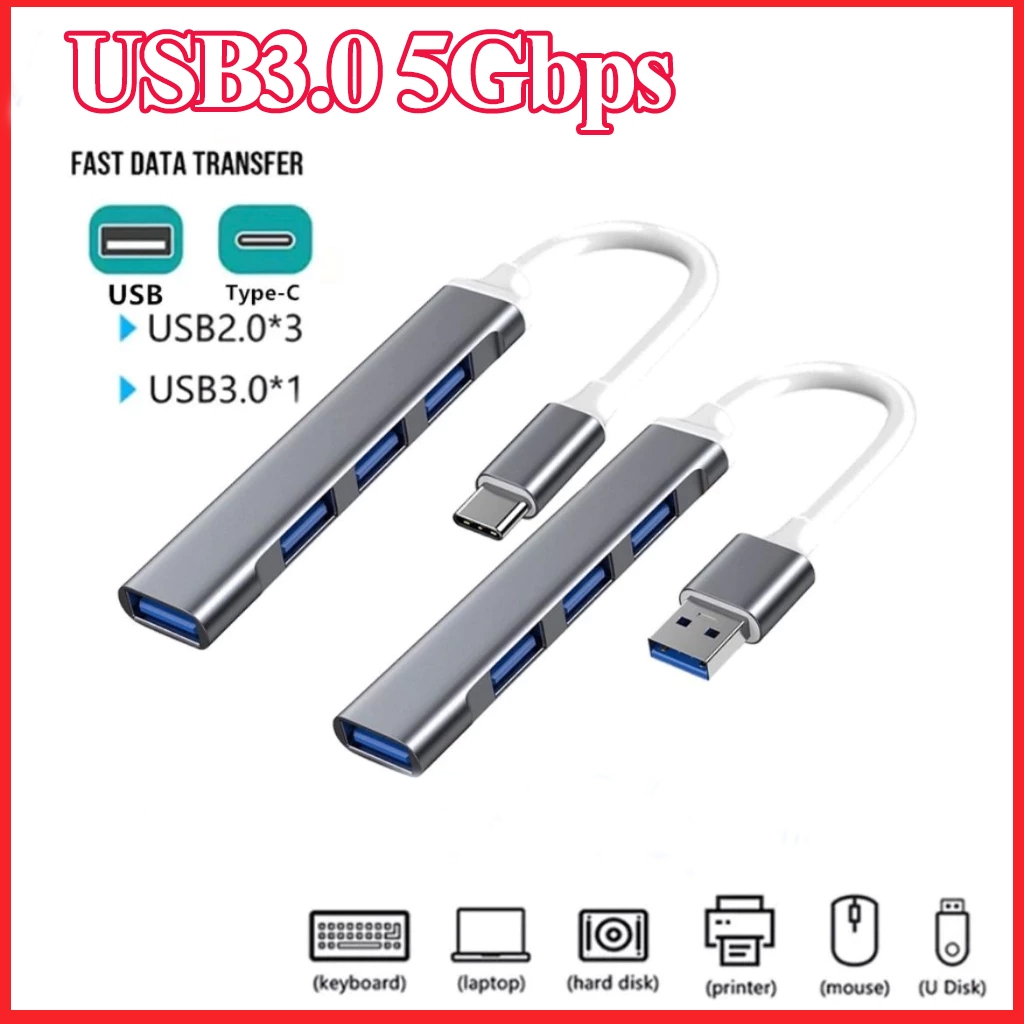 Jual USB 3.0 Hub TIPE C Adapter Usb 4 in 1 to USB Interface Docking ...