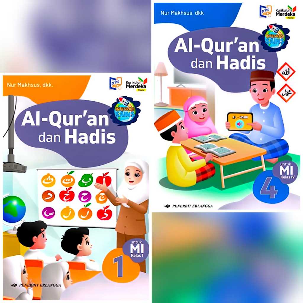 Jual Al-Qur'an dan Hadis REVISI MI Erlangga Kurikulum Merdeka | Shopee Indonesia