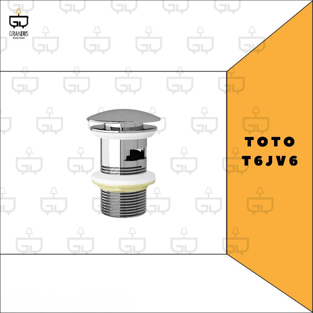 Jual Toto T6Jv6 One Push Pop Up Waste W/ Overflow Hole / Afur Wastafel ...