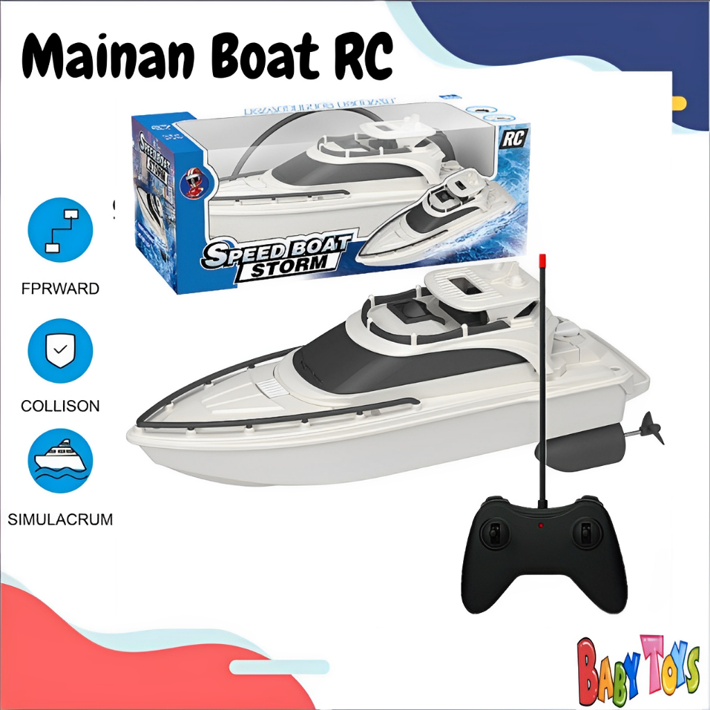 Jual BabyToys Mainan Anak Perahu Remote Control Boat RC High Speed ...