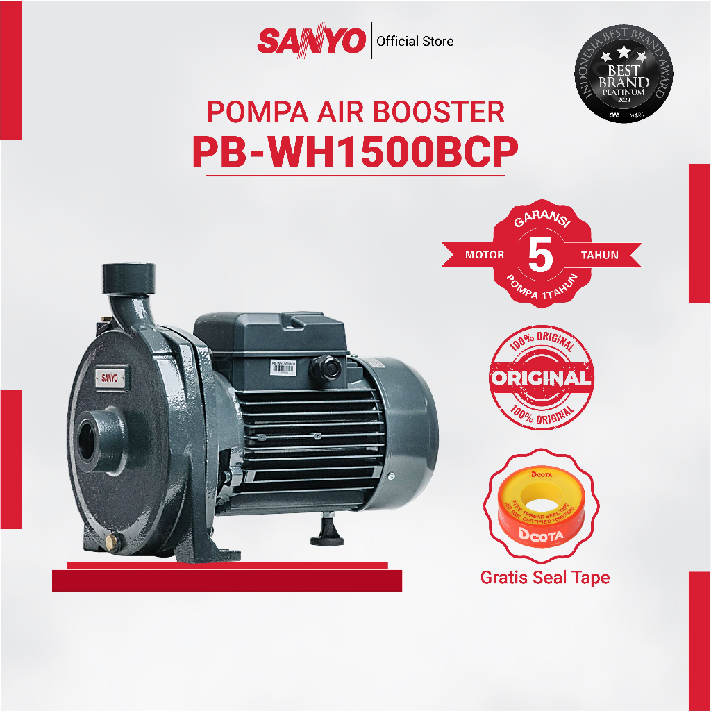Jual SANYO Mesin Pompa Pendorong Air Non-Auto - Booster Pump - PB ...