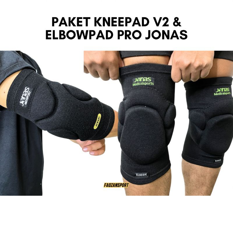 Jual Kneepad Futsal Jonas V2 Hitam Elbowpad Jonas Neo Pro Touch KneePad ...
