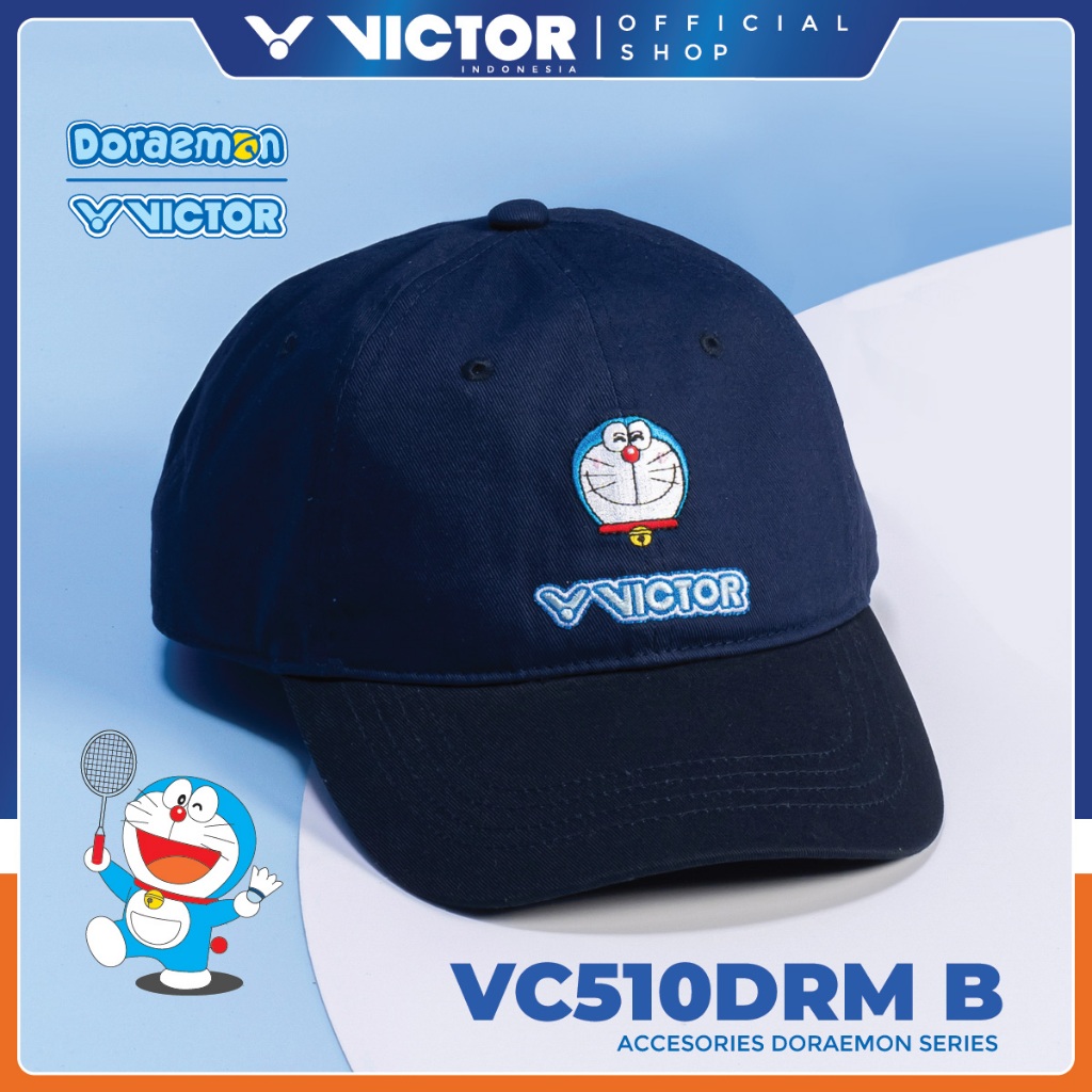 Jual Topi / Cap VICTOR Doraemon Limited Edition VC 510 VC510 DRM B ...