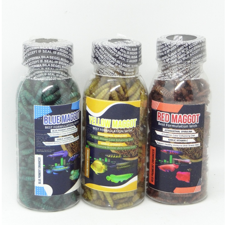 Jual Kemasan botol Maggot BLUE/YELLOW/RED | Shopee Indonesia