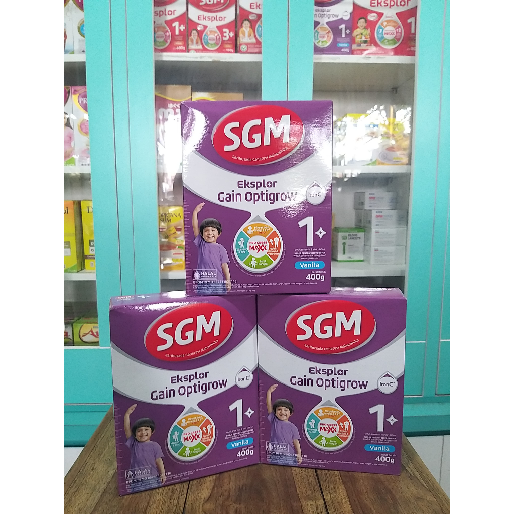 Jual SGM GAIN OPTIGROW 1+ 400GR | USIA DI ATAS 1 TAHUN | SUSU BAYI ...