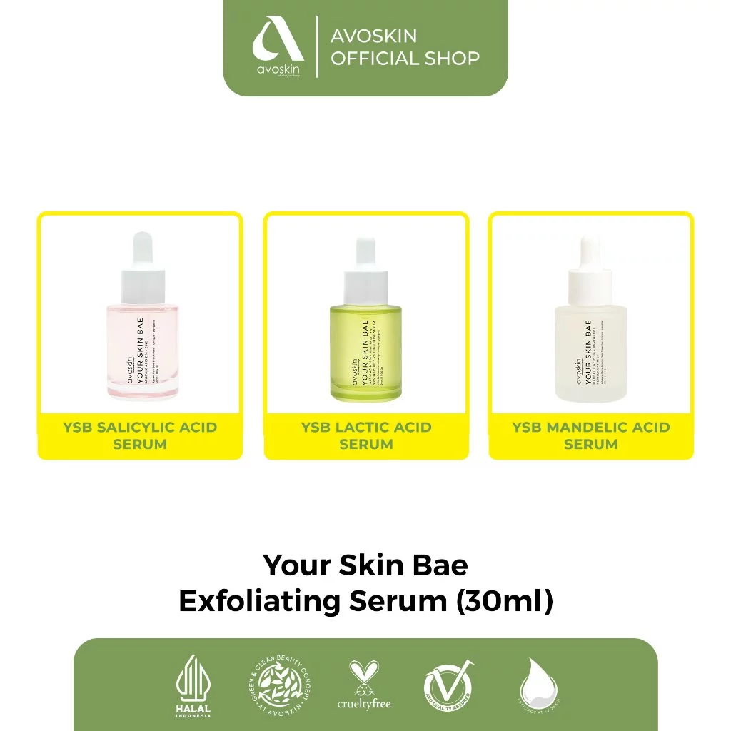 Jual AVOSKIN Your Skin Bae Exfoliating Serum (30ml) | Shopee Indonesia