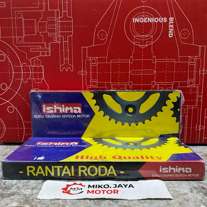 Jual RANTAI RODA MOTOR 428H-104L [ISHIMA] | Shopee Indonesia