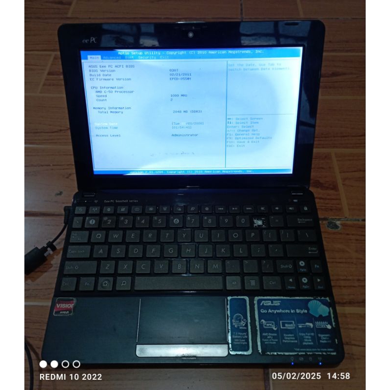 Jual Notebook Asus Eee PC 1015B AMD DDR3 kondisi minus LCD, tidak ada ...