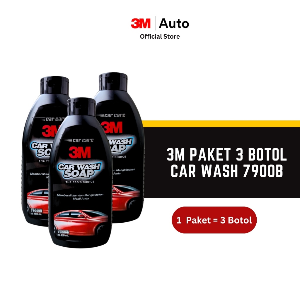 Jual 3M Paket 3 Botol - 7900B Sabun Cuci Mobil dan Motor - Car Wash ...