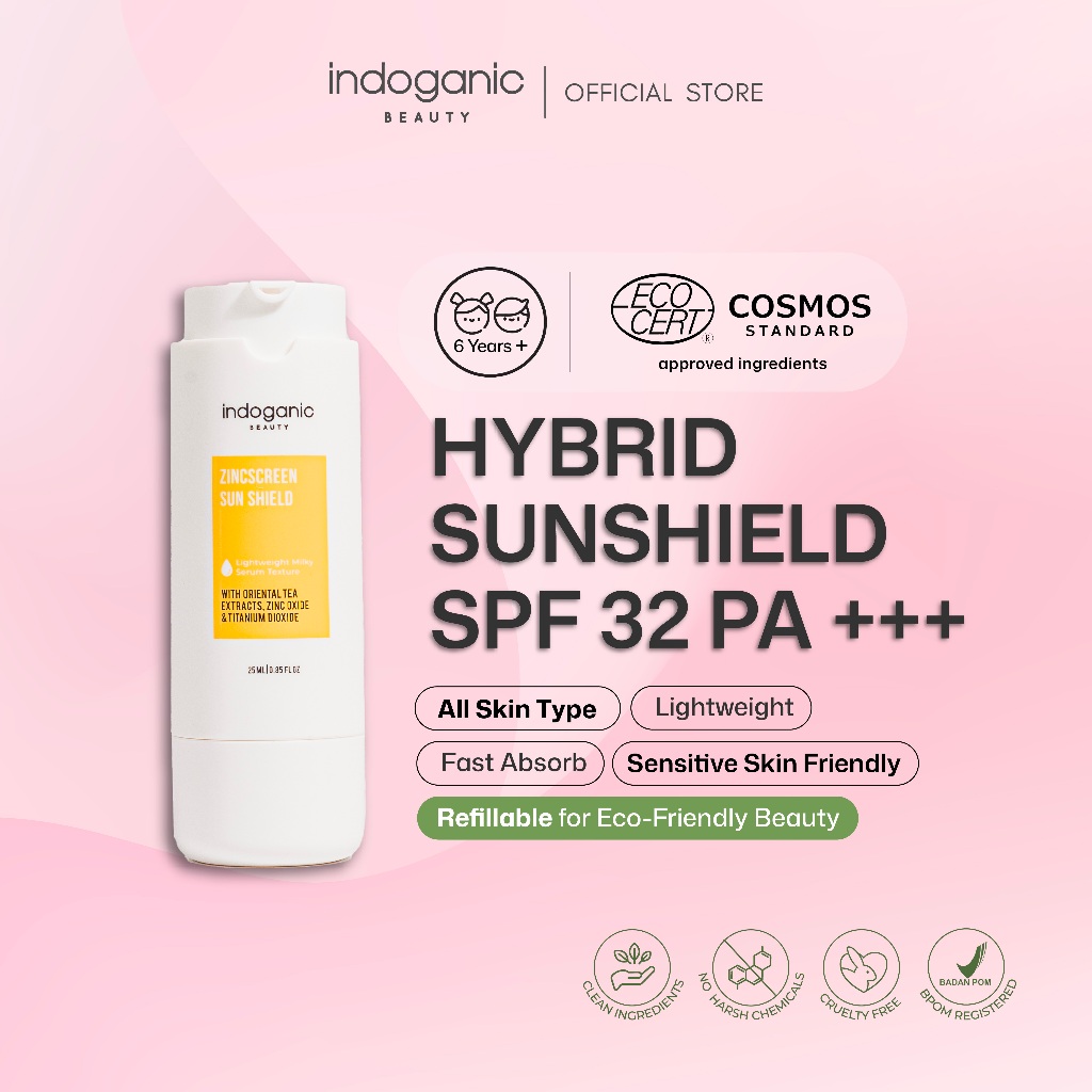 Jual Indoganic Beauty Zincscreen Sun Shield SPF 32 PA+++ 25ML | [In ...