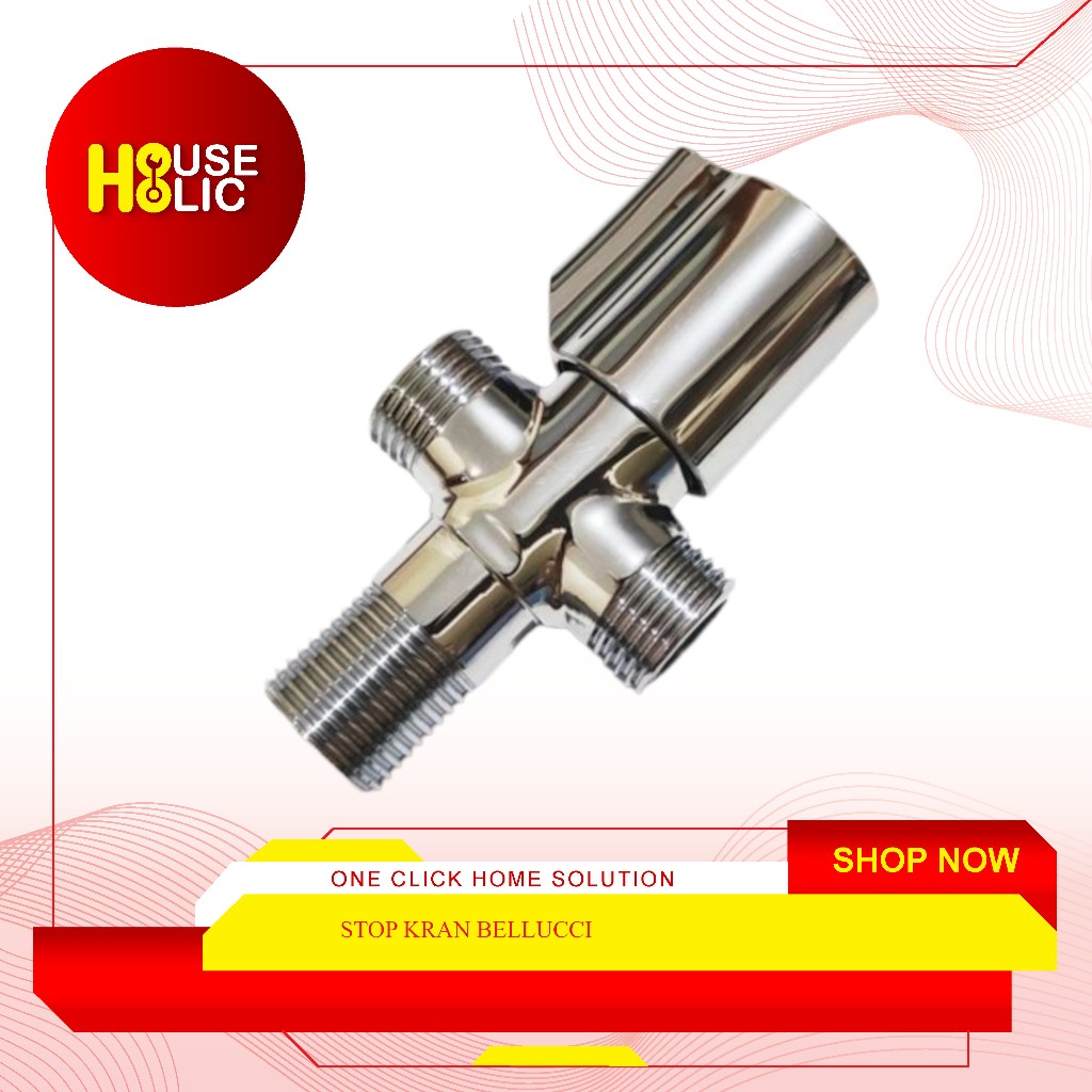 Jual Stop Kran Single & Double / Stop Keran Cabang Stop Kran Shower / Angle Valve Stainless ...