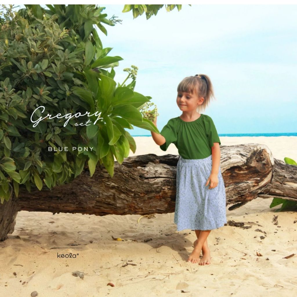 Jual Keola Setelan Gregory Long Skirt Set Dress / Setelan Rok Anak ...