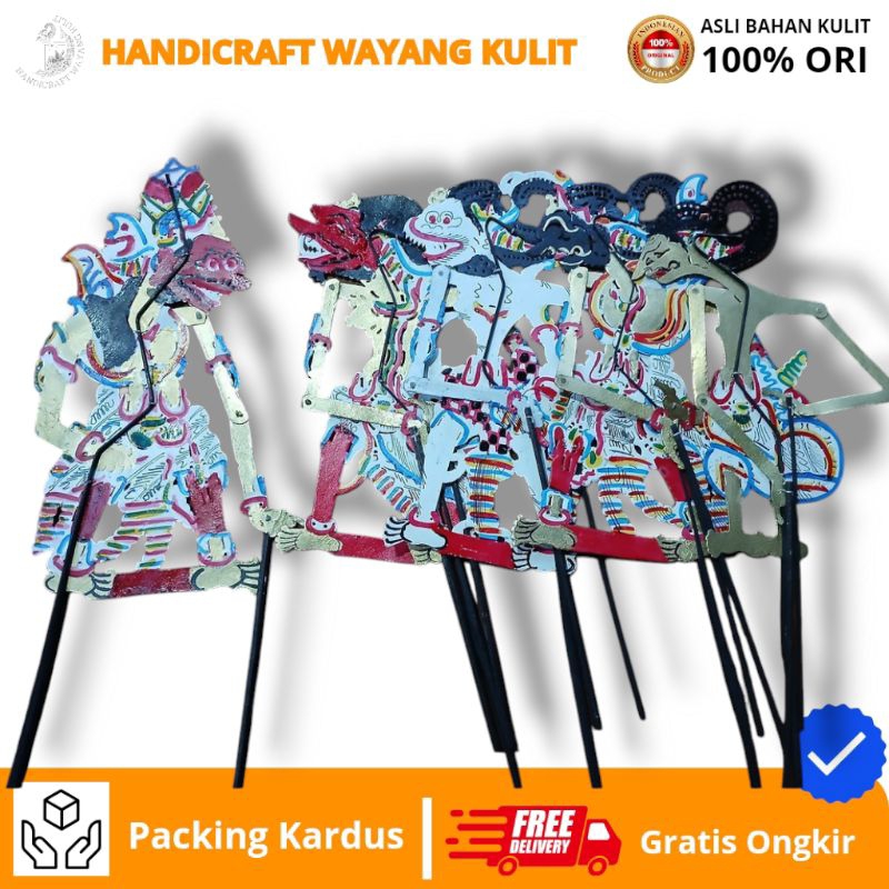 Jual HANDICRAFT WAYANG | WAYANG KULIT SAPI TEBAL SEPAKET ISI 5 RAHWANA ...
