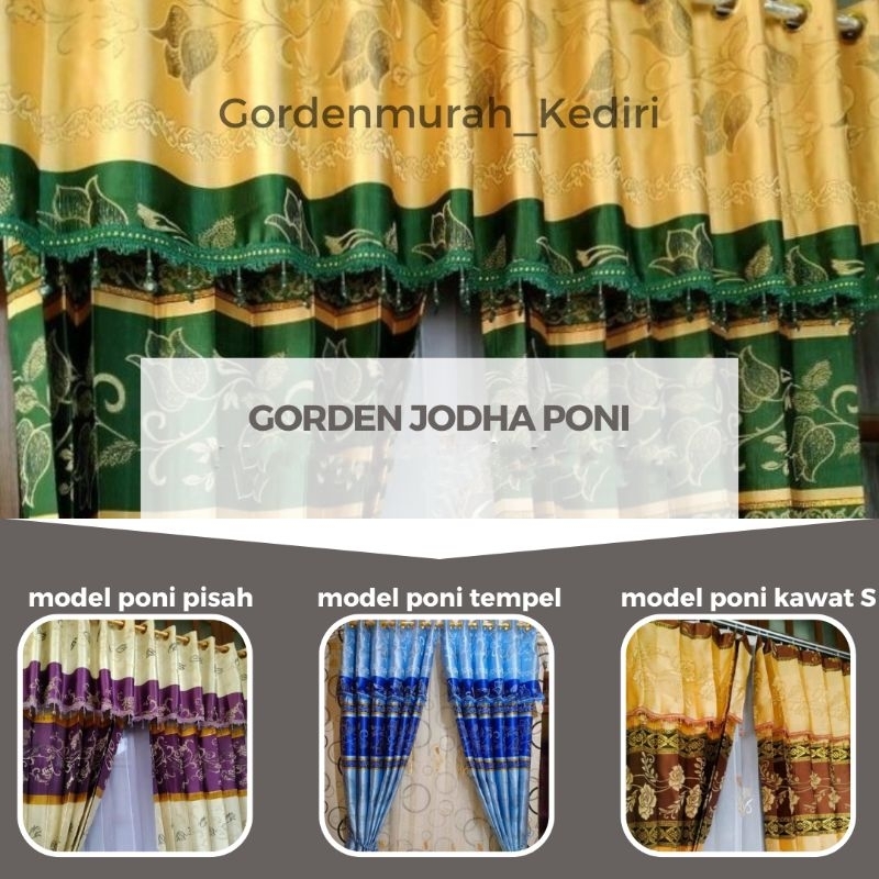 Jual GORDEN JENDELA PANJANG PONI RUANG TAMU PINTU TENGAH/GORDEN PONI ...