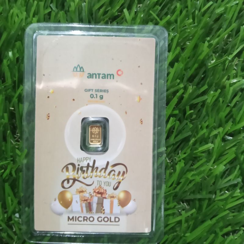 Jual Antam x hartadinata gift series 0.1 gram happy birthday | Shopee ...
