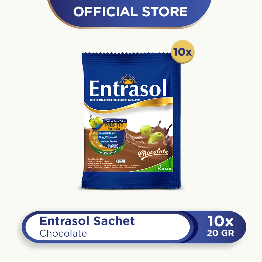 Jual ENTRASOL SACHET CHOCOLATE 10x20G | Shopee Indonesia