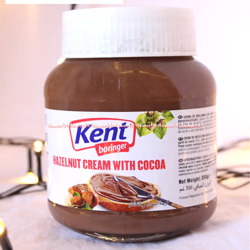 Jual Kent Boringer 350gr Hazelnut Cream With Cocoa Selai Coklat Kacang ...
