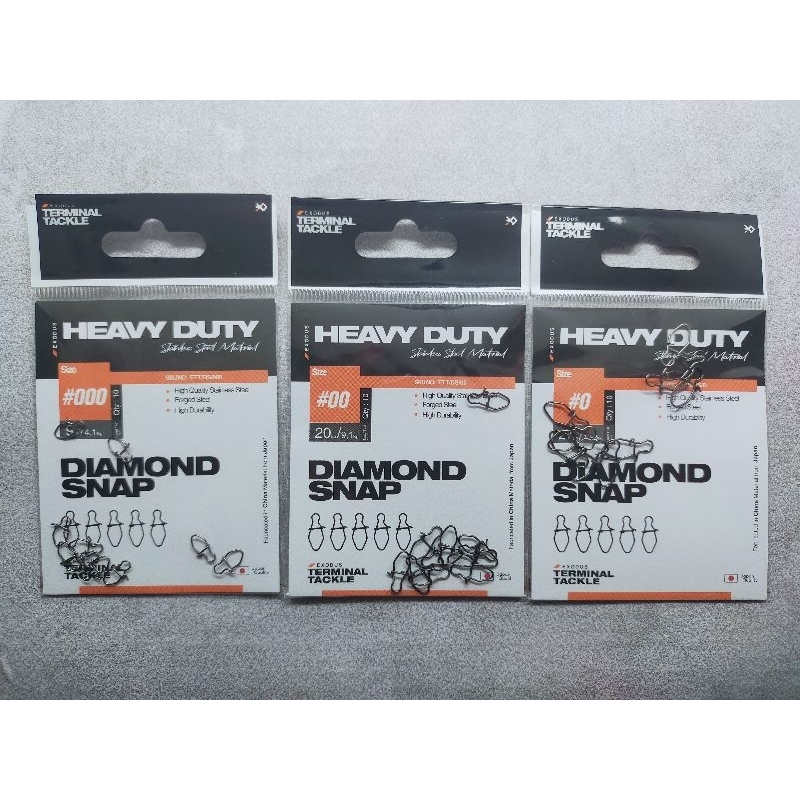 Jual Exodus Terminal Tackle Heavy Duty Diamond Snap | Shopee Indonesia