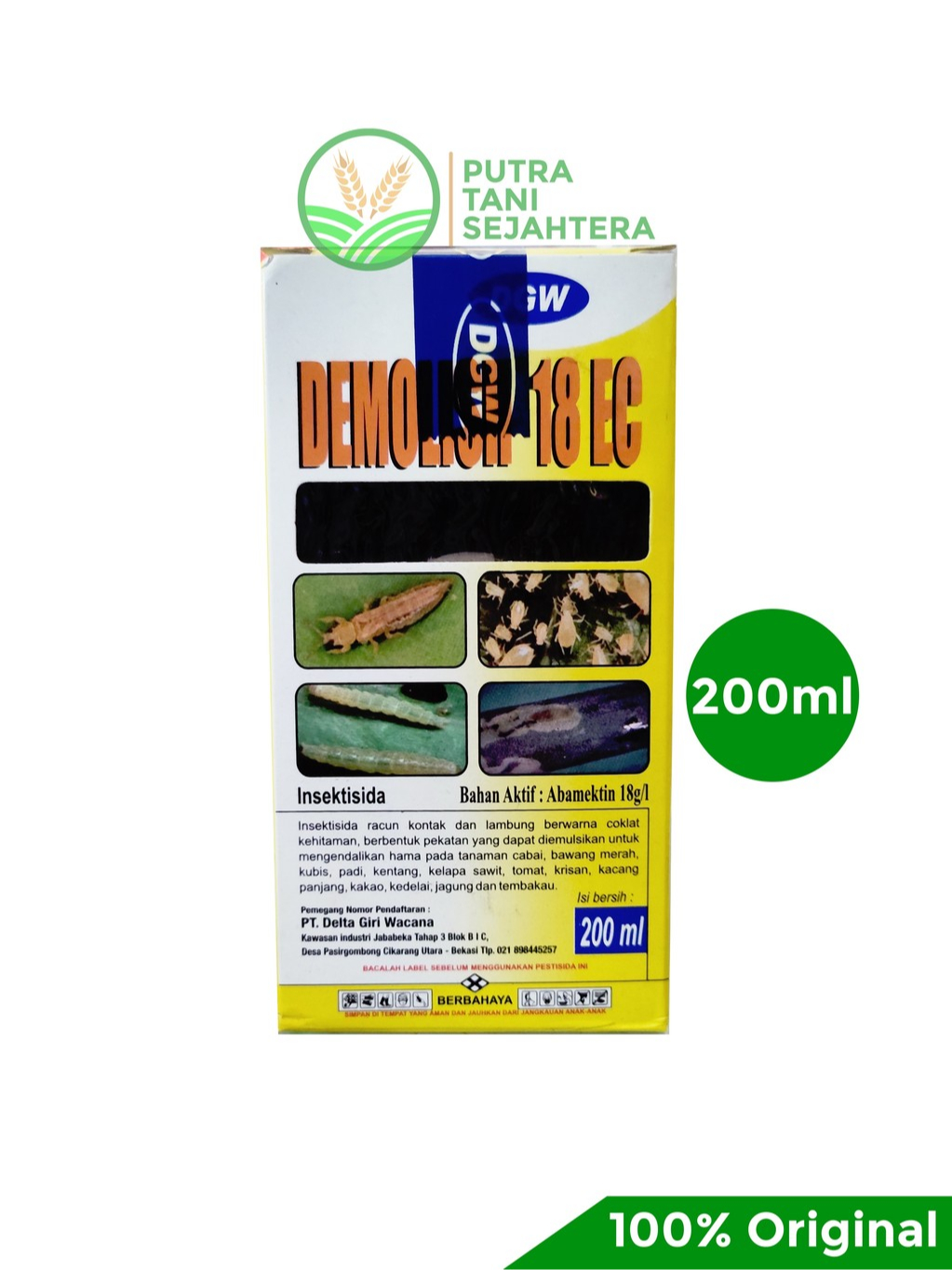 Jual Insektisida Sistemik Demolish 18EC 200ml Pengendali hama tanaman ...