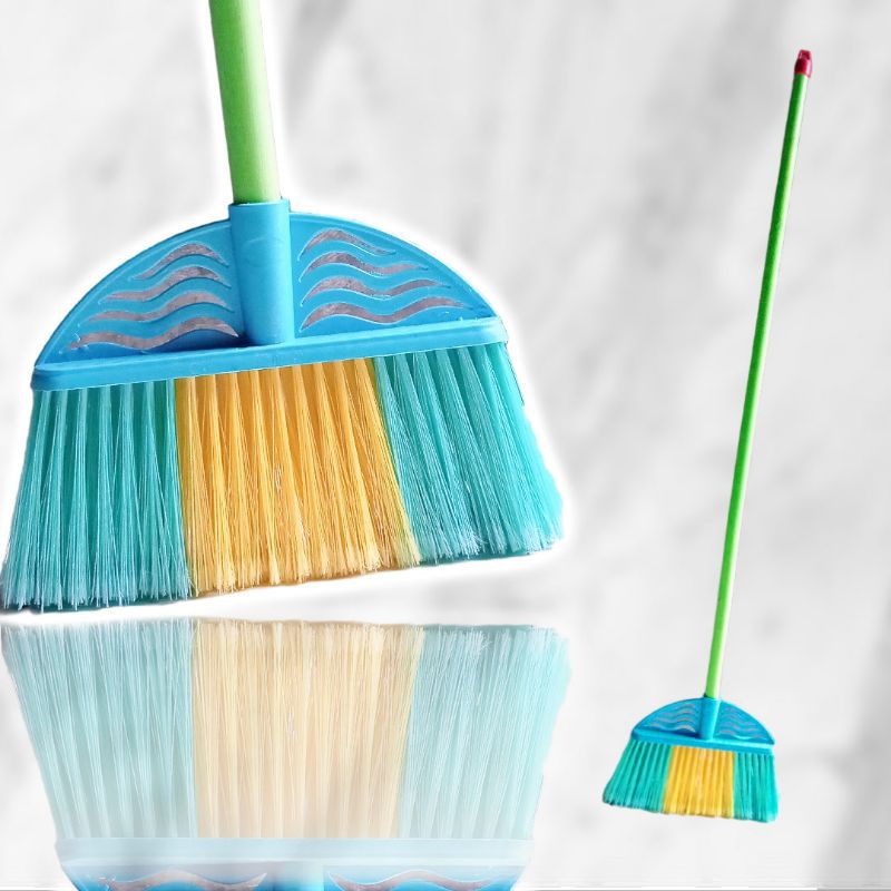 Jual Sapu senar nylon pelangi gagang panjang sapu lantai paving sapu ...