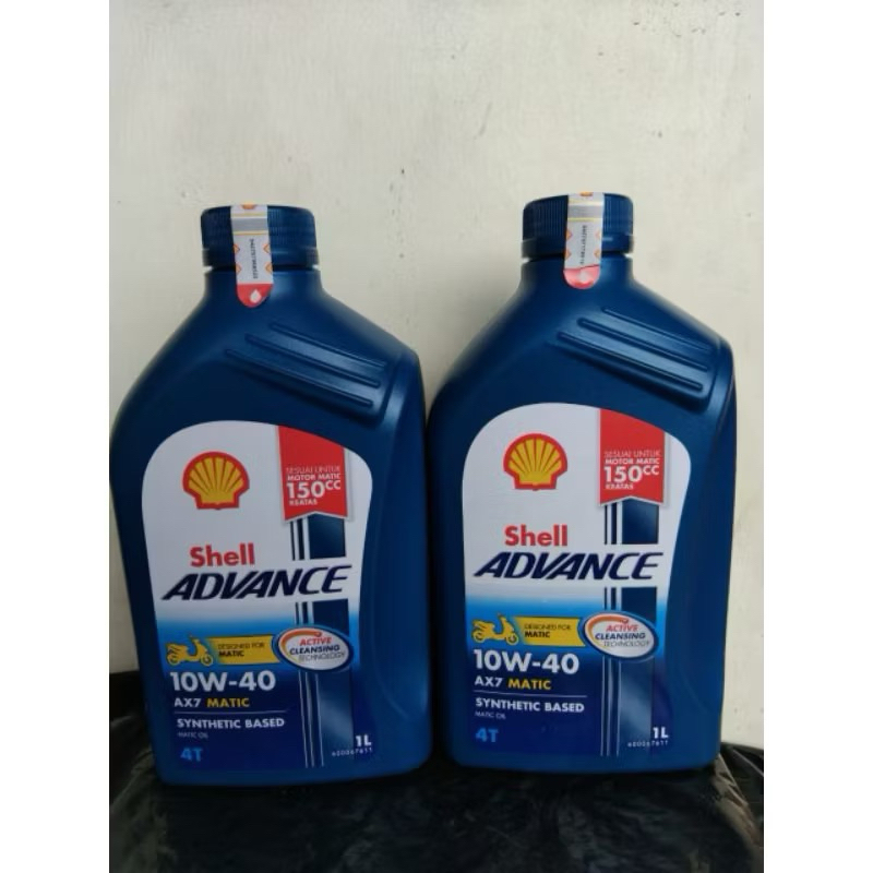 Jual OLI SHELL ADVANCE SCOOTER MATIC AX7 10W40 MOTOR MATIK 1000ML ...