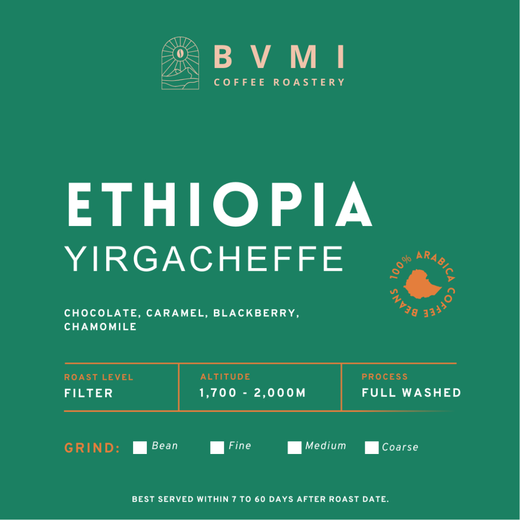 Jual Bvmi Roastery - Ethiopia Yirgacheffe Full Washed Arabica Coffee ...