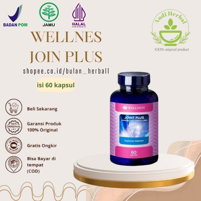 Jual Wellness Join Plus 60 Capsules Vitamin Tulang | Shopee Indonesia