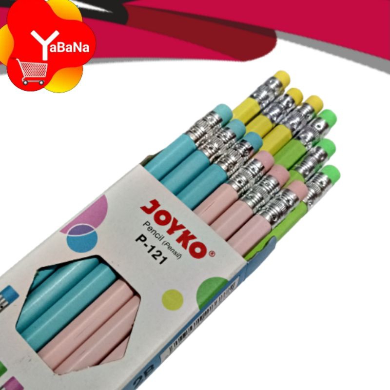 Jual Pensil Joyko 2B P-121 ada Hapusan 12pcs | Shopee Indonesia
