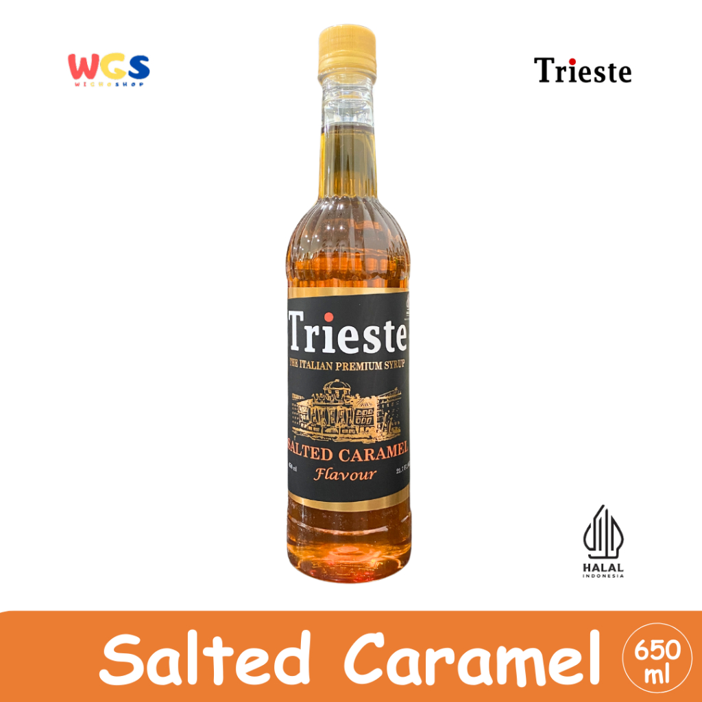 Jual Trieste Syrup Premium Salted Caramel Flavour 650ml – Sirup Karamel ...
