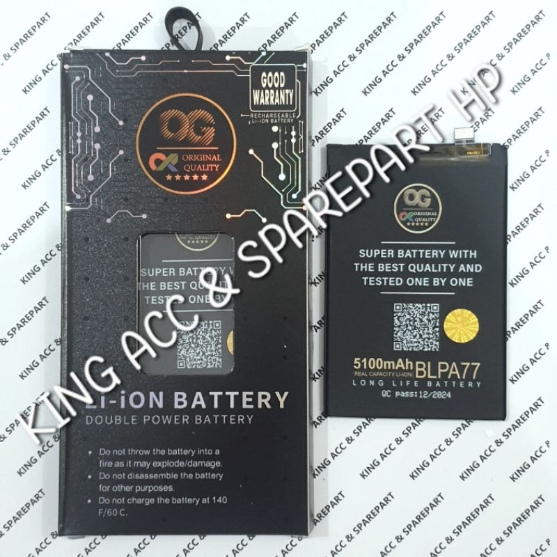 Jual NEW OG SUPER BATERAI BATRE BATTERY BLP-A77 OPPO A3X / A3 PRO ...
