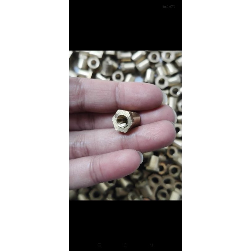 Jual nut M6 / pentilan kuningan | Shopee Indonesia