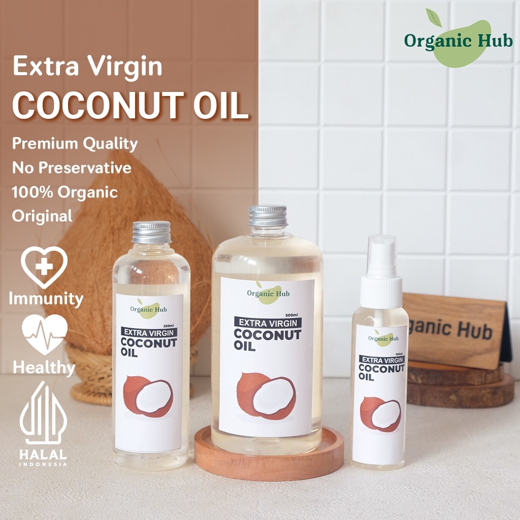 Jual Organic Hub Extra Minyak Kelapa EVCO Virgin Coconut Oil 100% Murni ...