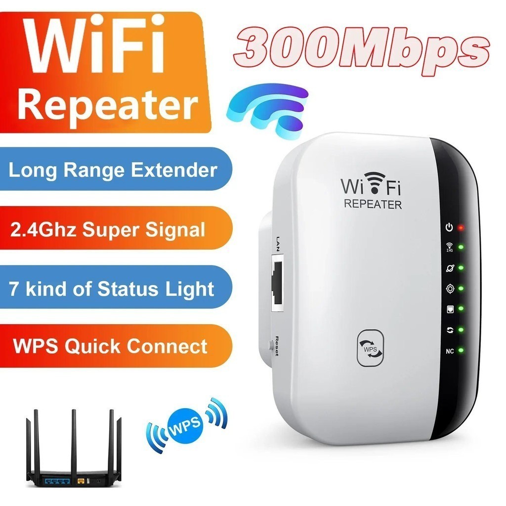 Jual WiFi Repeater 300Mbps/Penguat wifi/Wifi extender/mini repeater ...