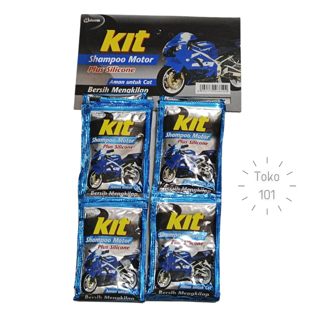 Jual KIT Motor Shampoo Cuci Kendaraan Sachet 15 ml x 24 Hanger Pack ...